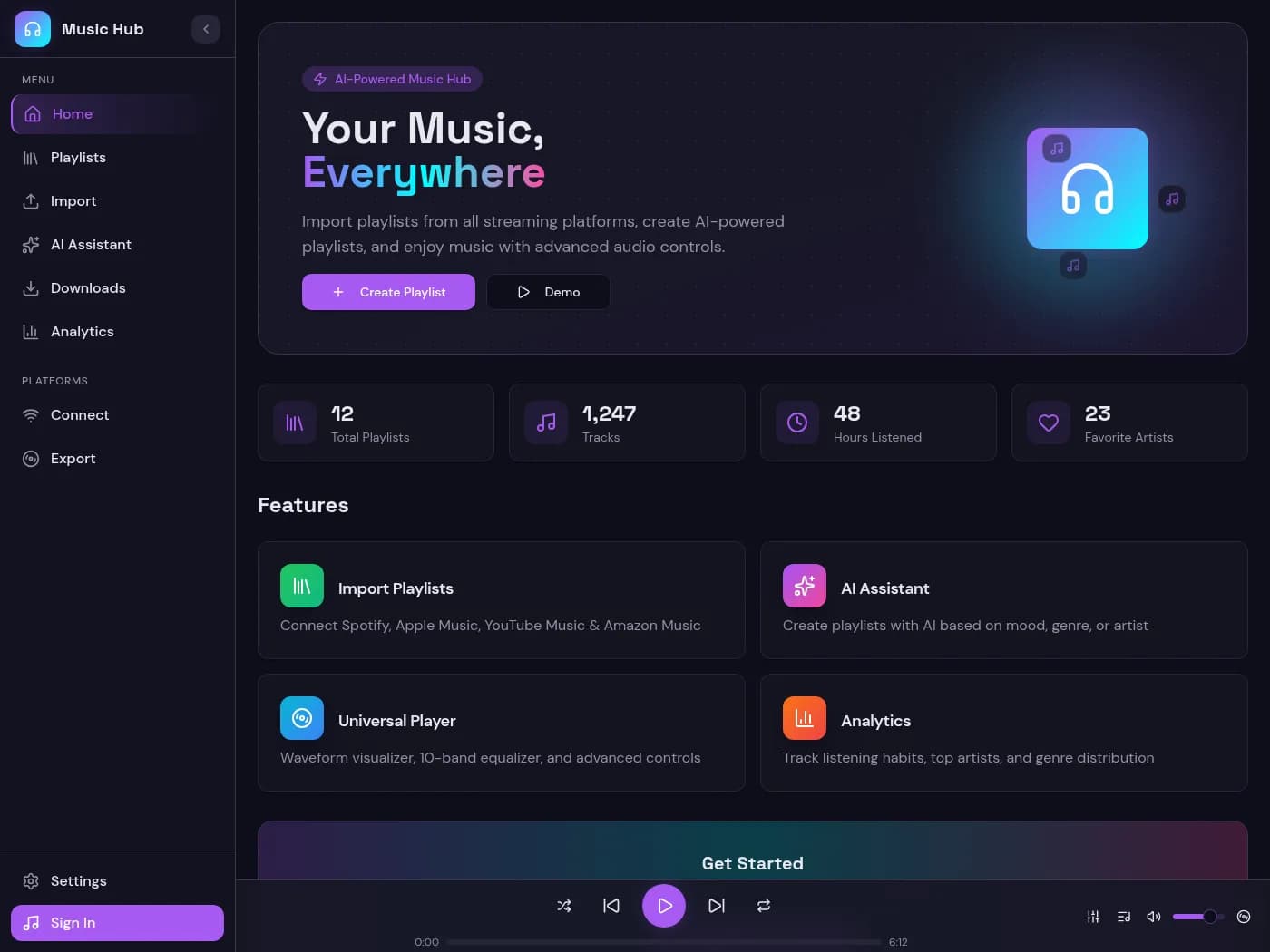 AI Universal Music Hub