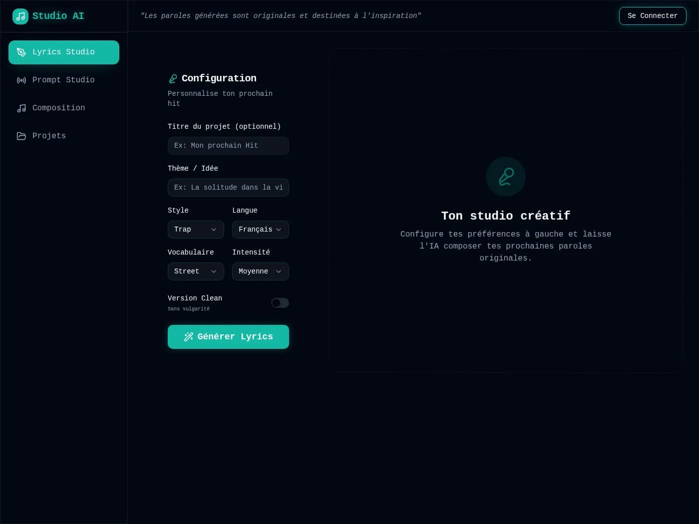 AI Music Studio