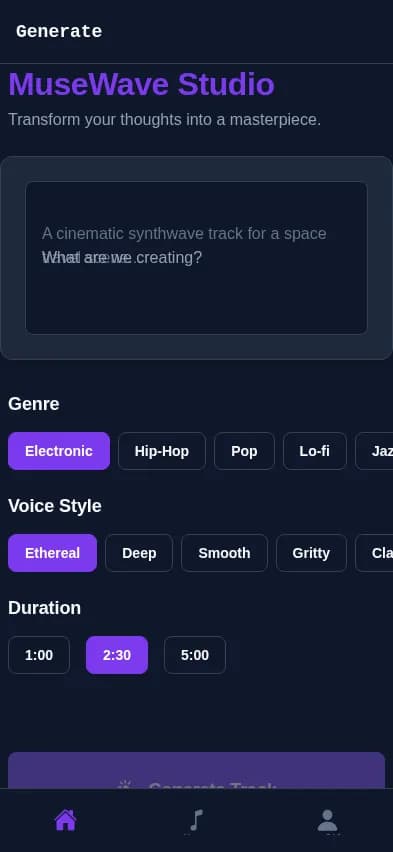 MuseWave AI Studio