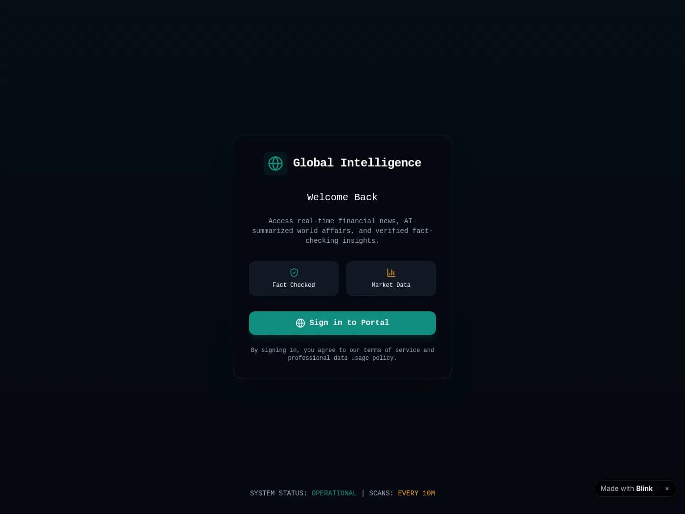 Global Intelligence News Portal