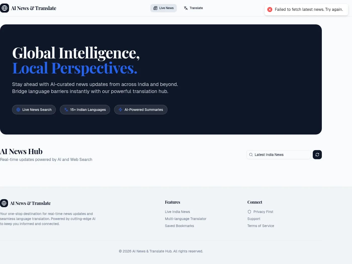 AI News & Translate Hub