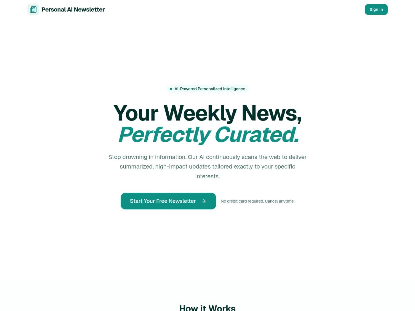 Personal AI Newsletter