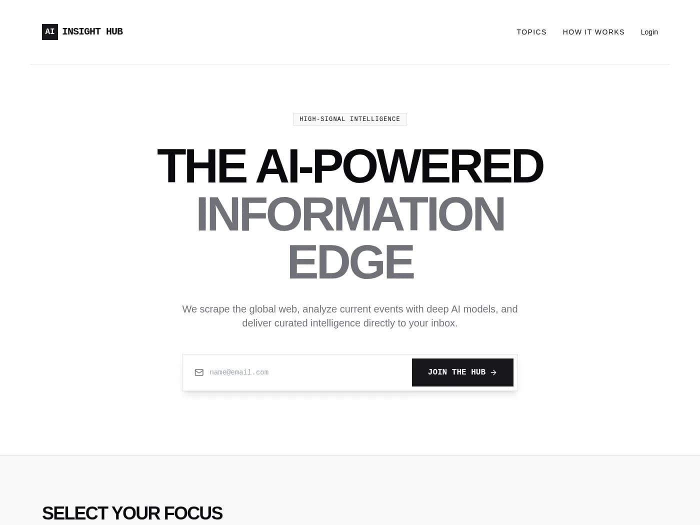 AI Insight Newsletter Hub