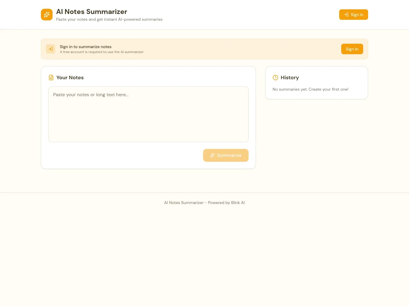 AI Notes Summarizer