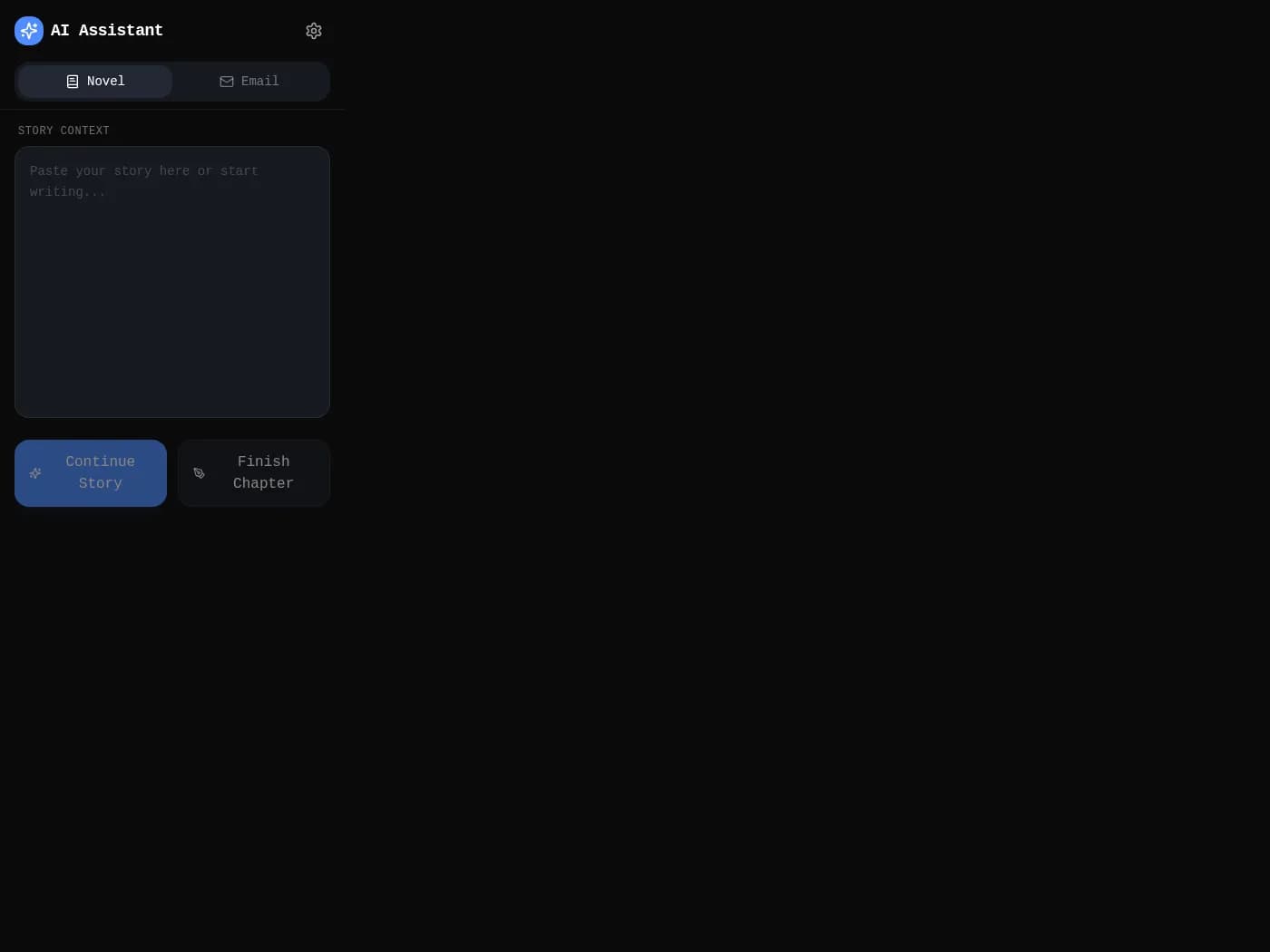 AI Novel & Email Assistant
