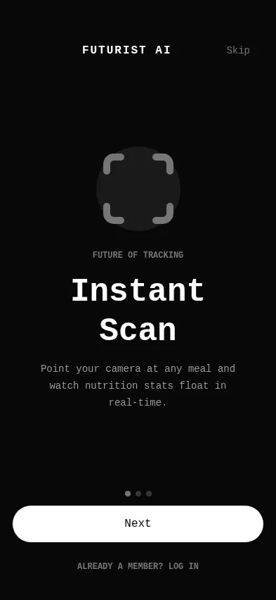 Futurist AI Calorie Tracker