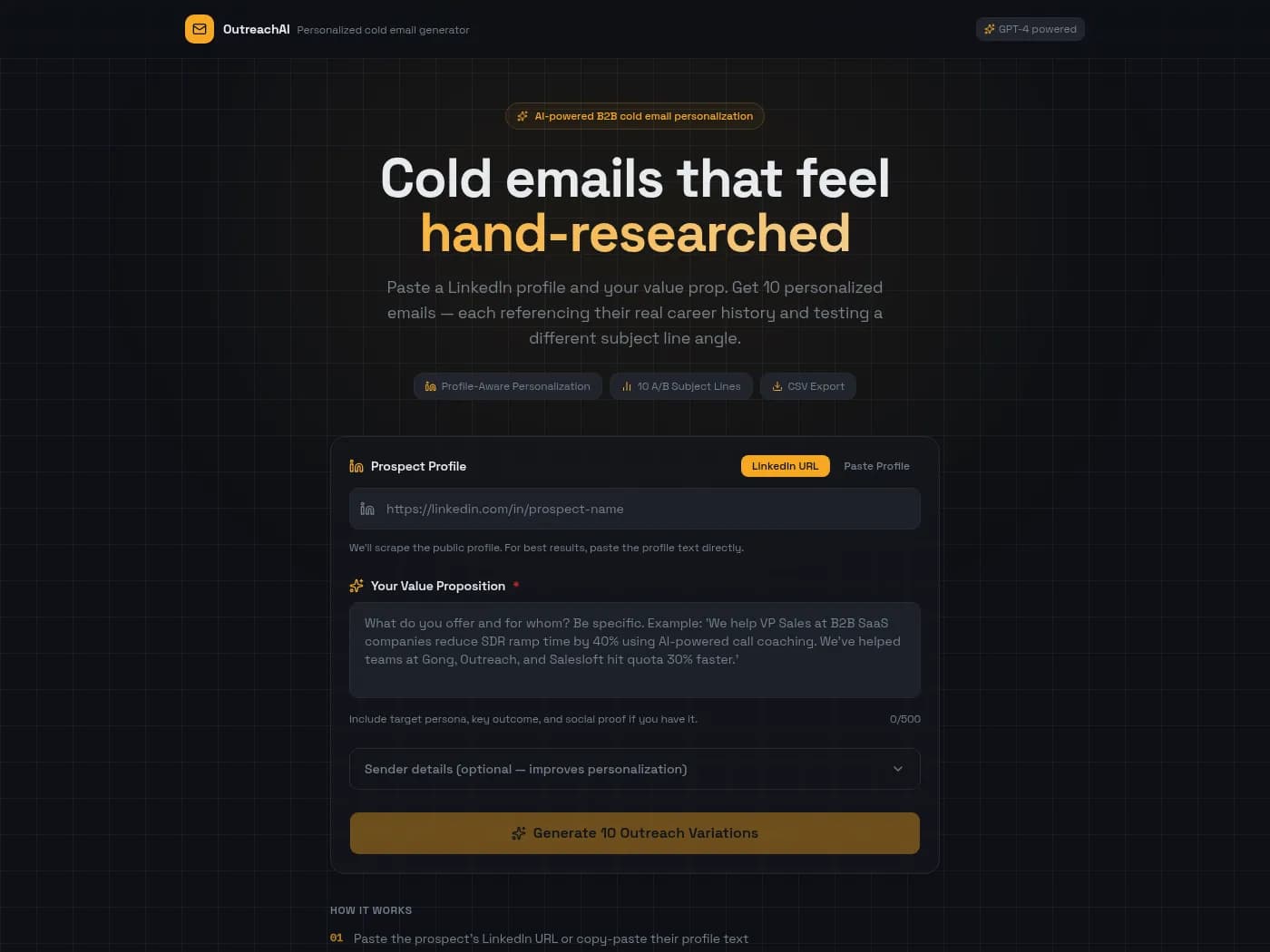 AI Outreach Generator