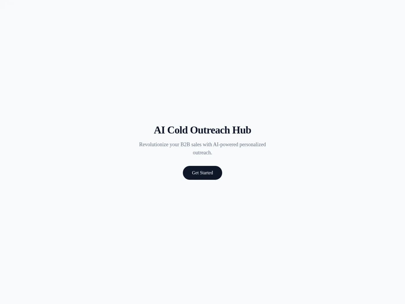 AI Cold Outreach Hub