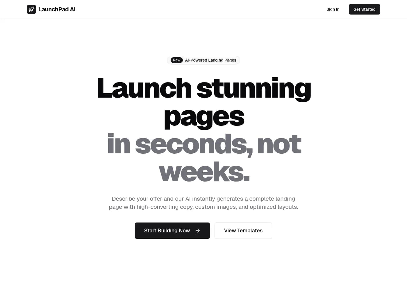 AI Landing Page Builder