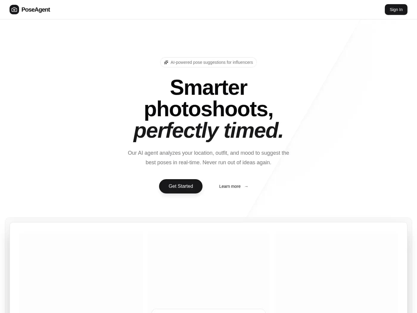 AI Photo Pose Agent