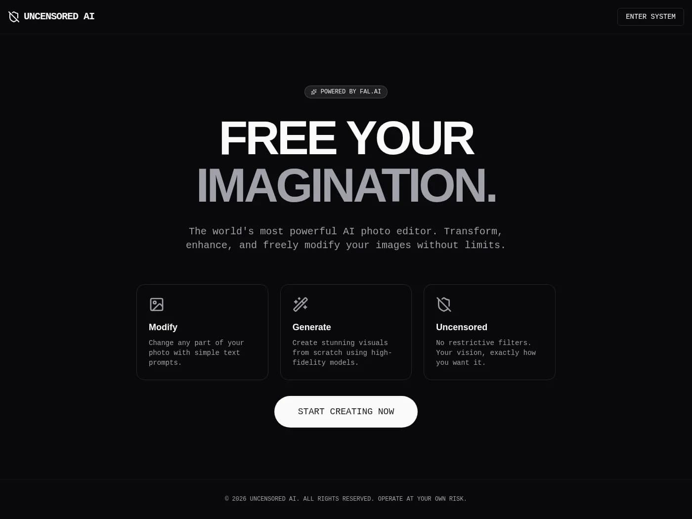 Uncensored Photo Editor AI