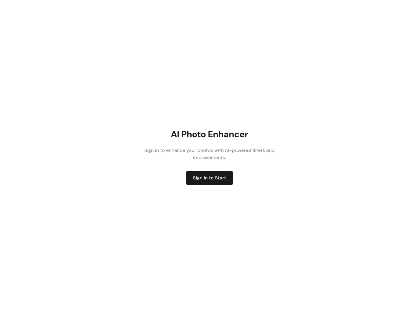 AI Photo Enhancer