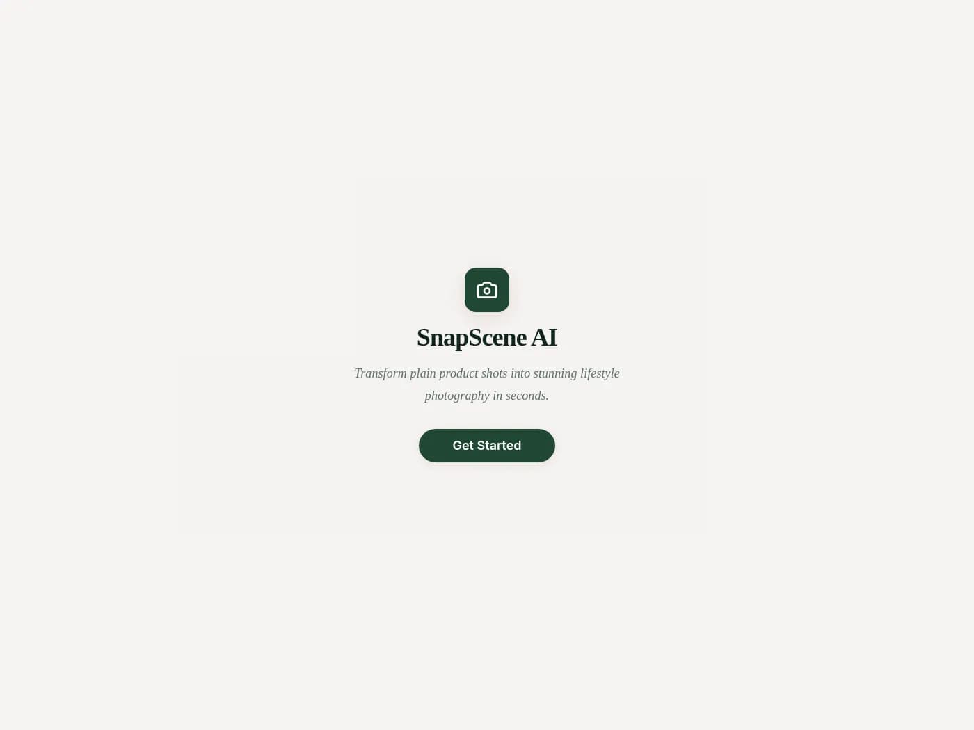 SnapScene AI Product Shots