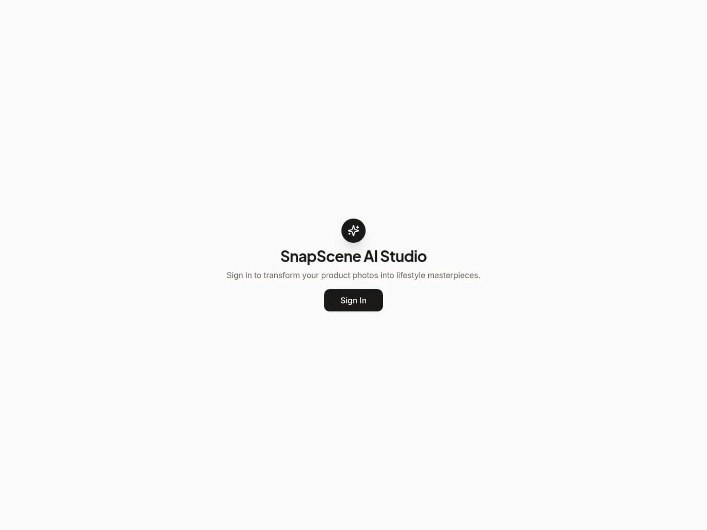 SnapScene AI Studio