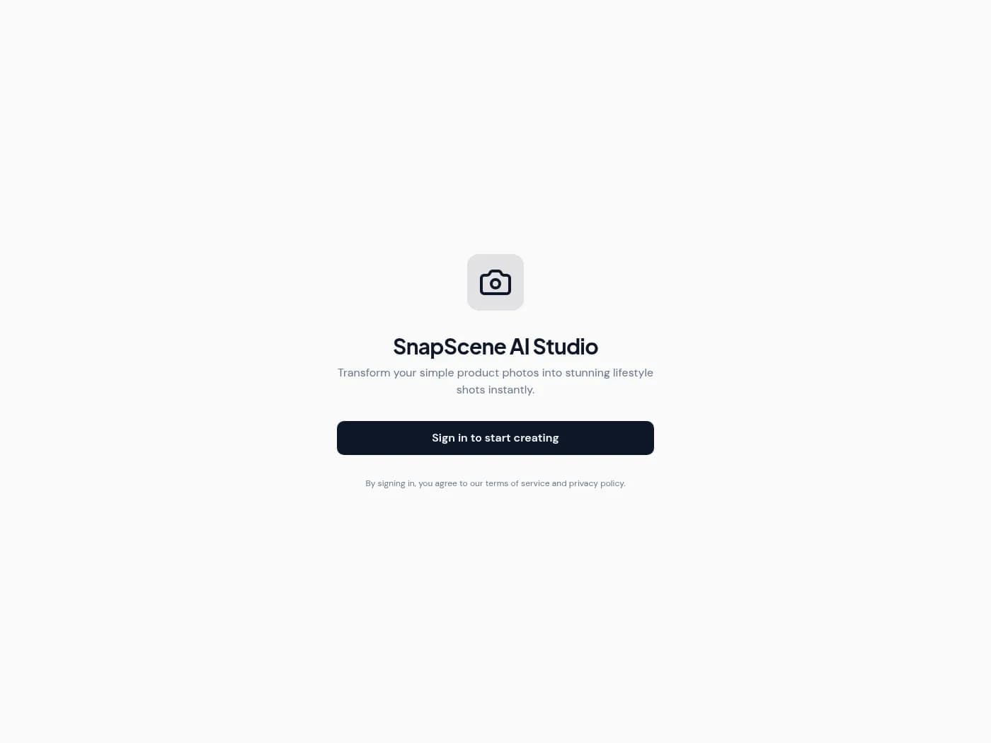 SnapScene AI Studio