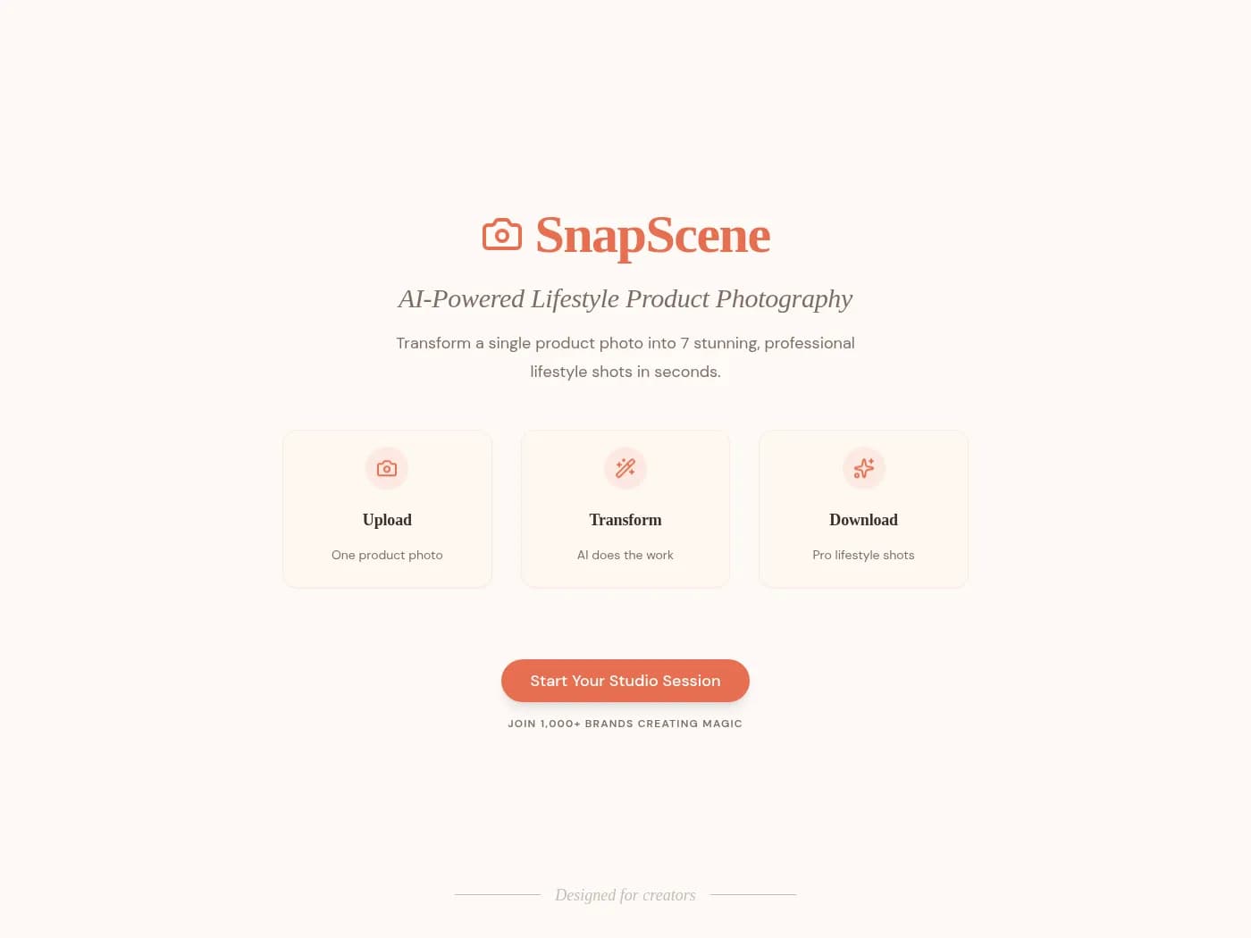 SnapScene AI Studio