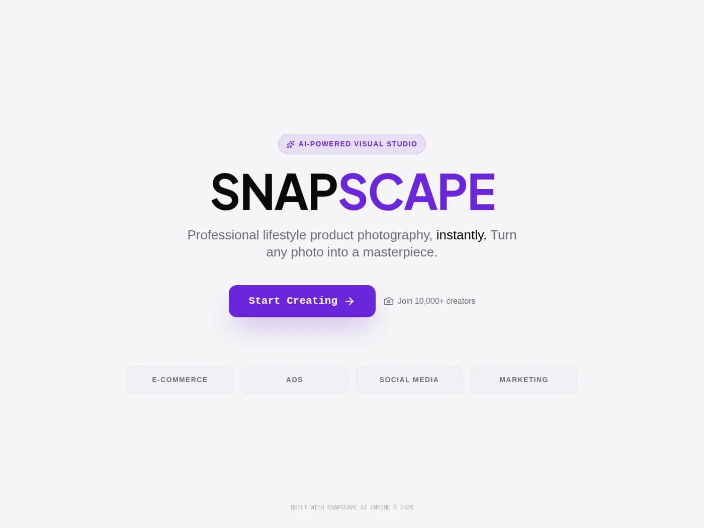 SnapScape AI Studio