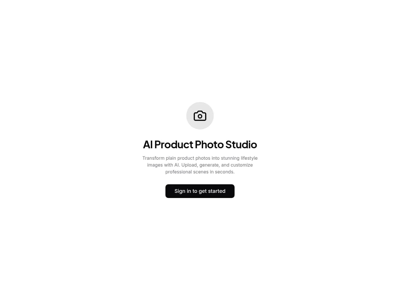 AI Lifestyle Photo Studio