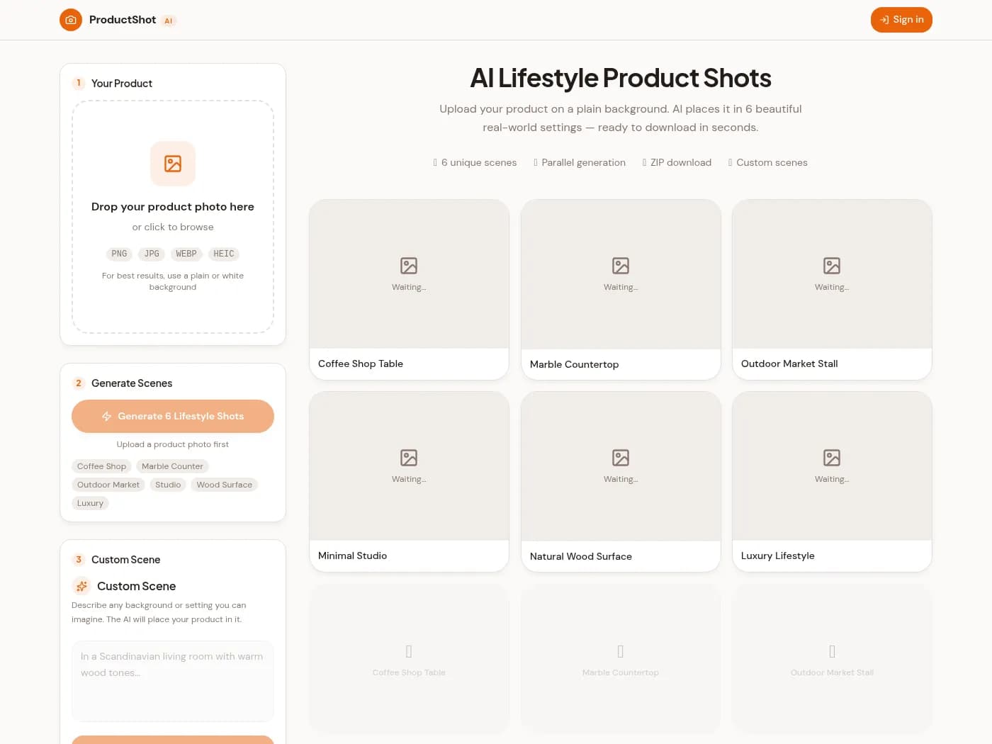 AI Lifestyle Product Shots