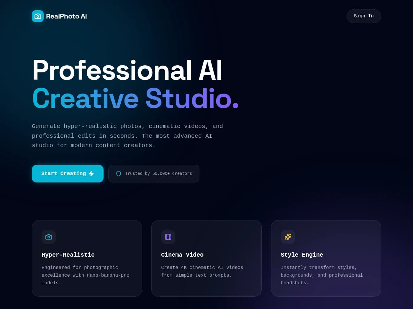 RealPhoto AI Studio