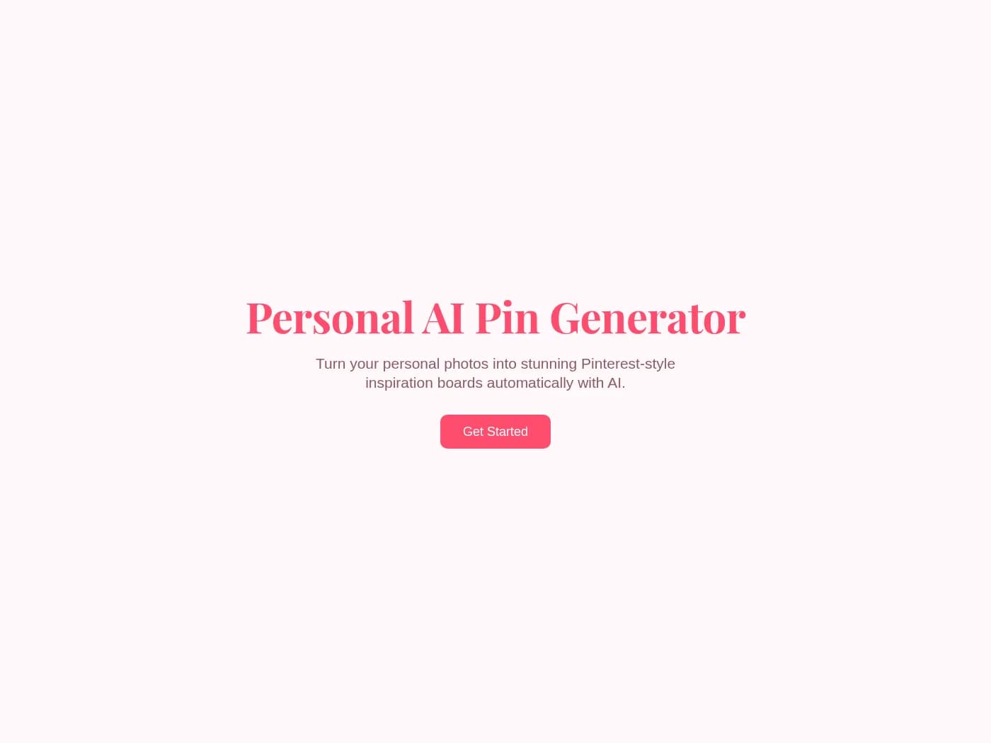 Personal AI Pin Generator