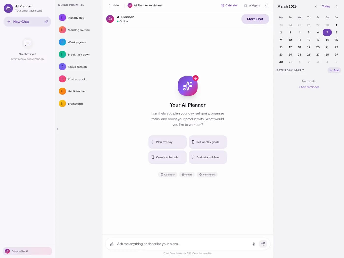 AI Planner Assistant