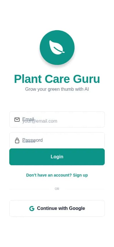 AI Plant Care Guru