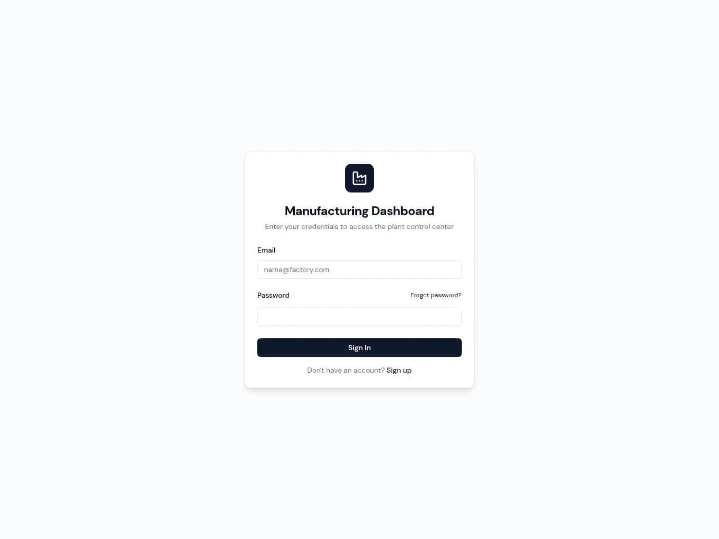 AI Manufacturing Dashboard