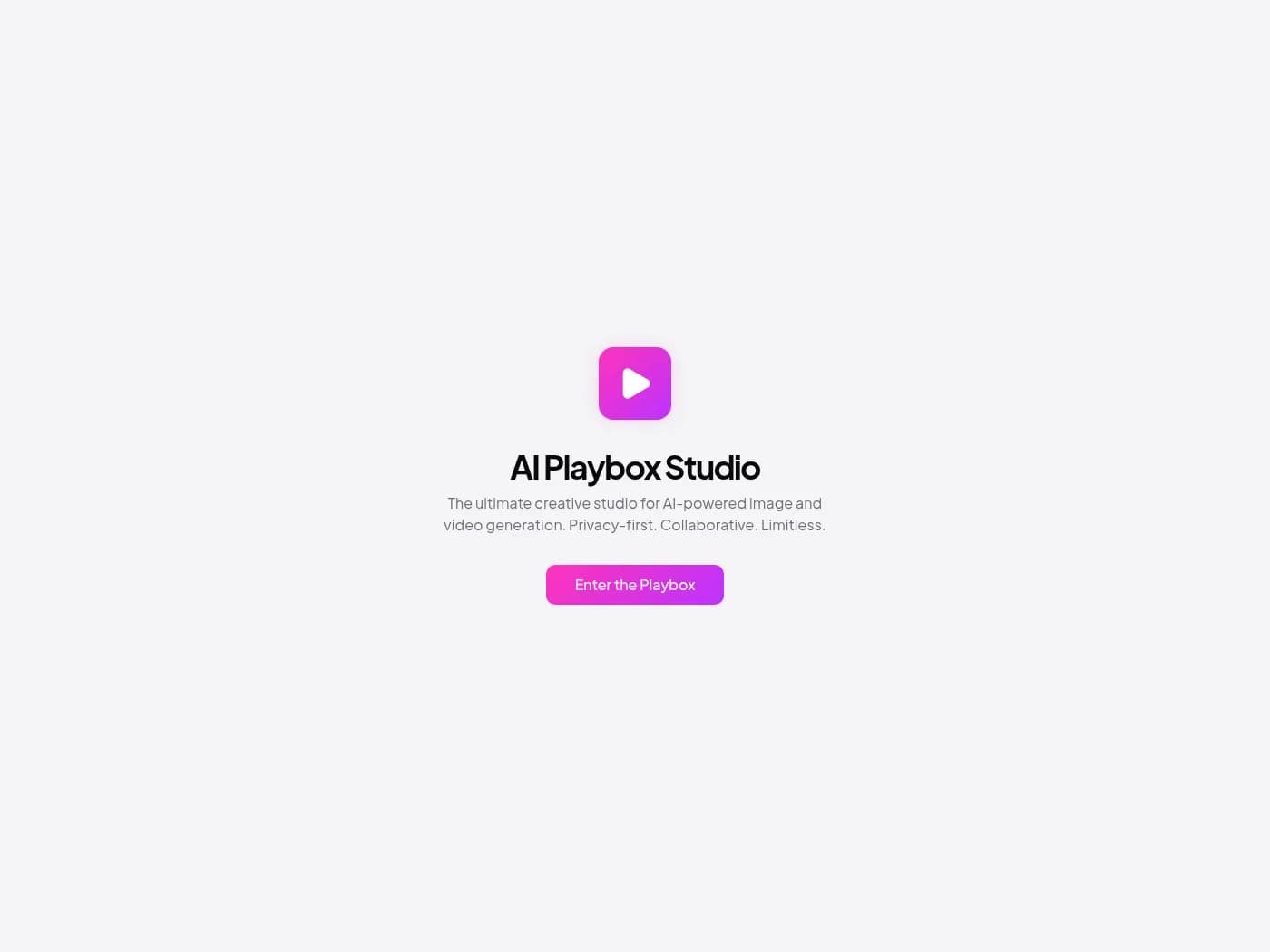 AI Playbox Studio