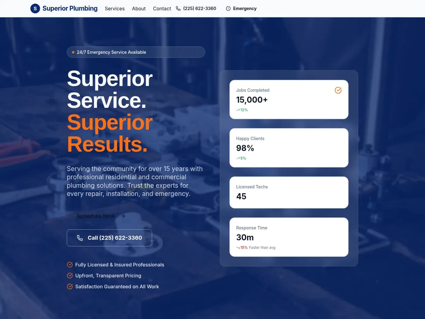Superior Plumbing Site