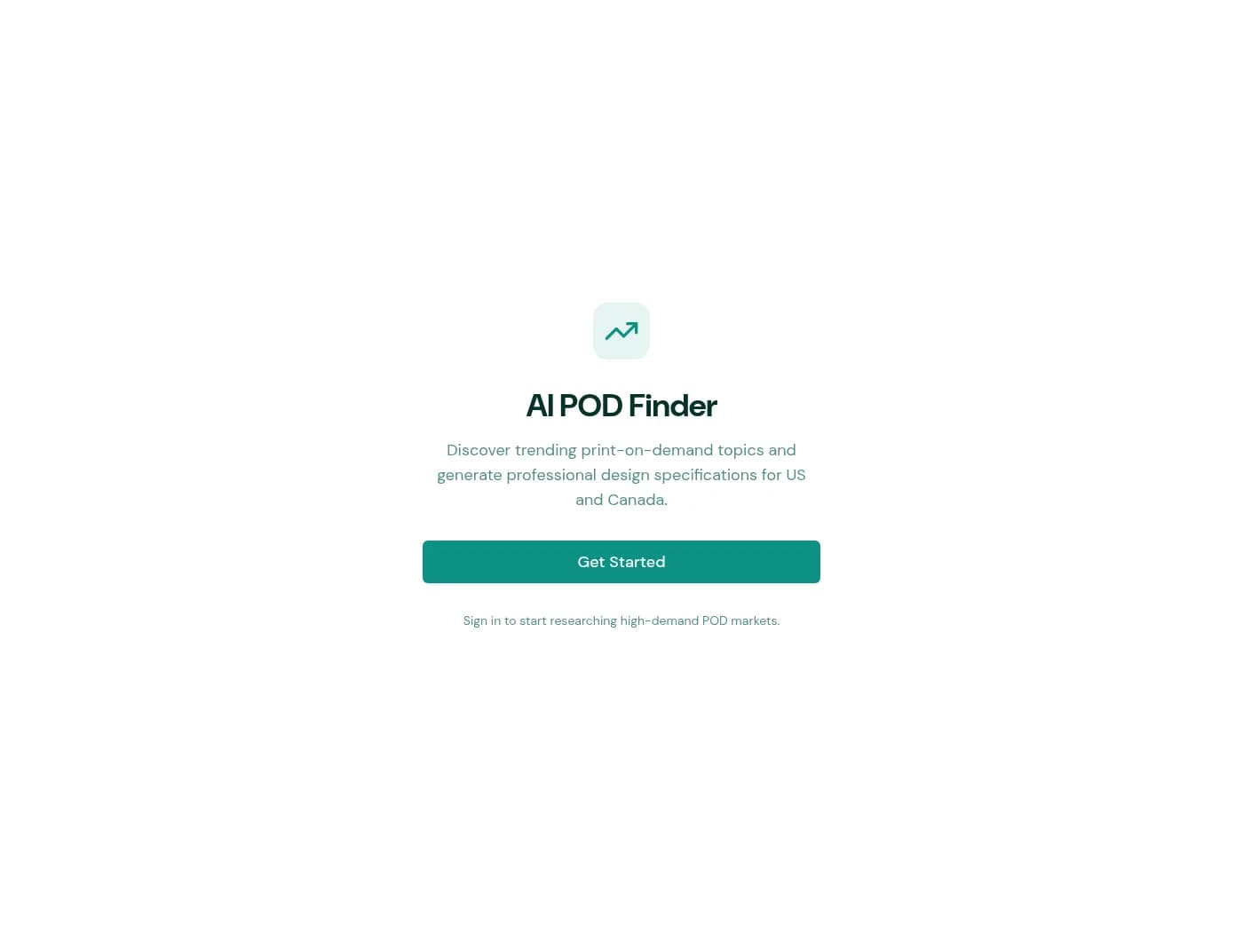 AI Print-On-Demand Finder
