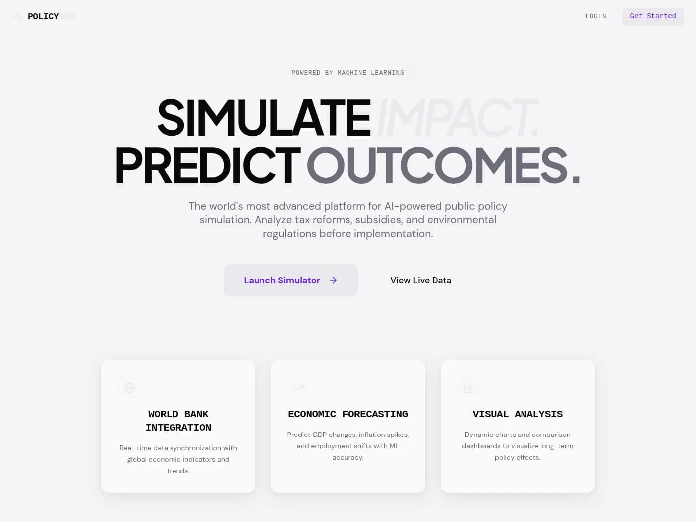 AI Policy Impact Simulator