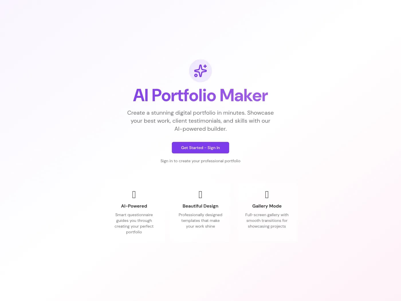AI Portfolio Maker