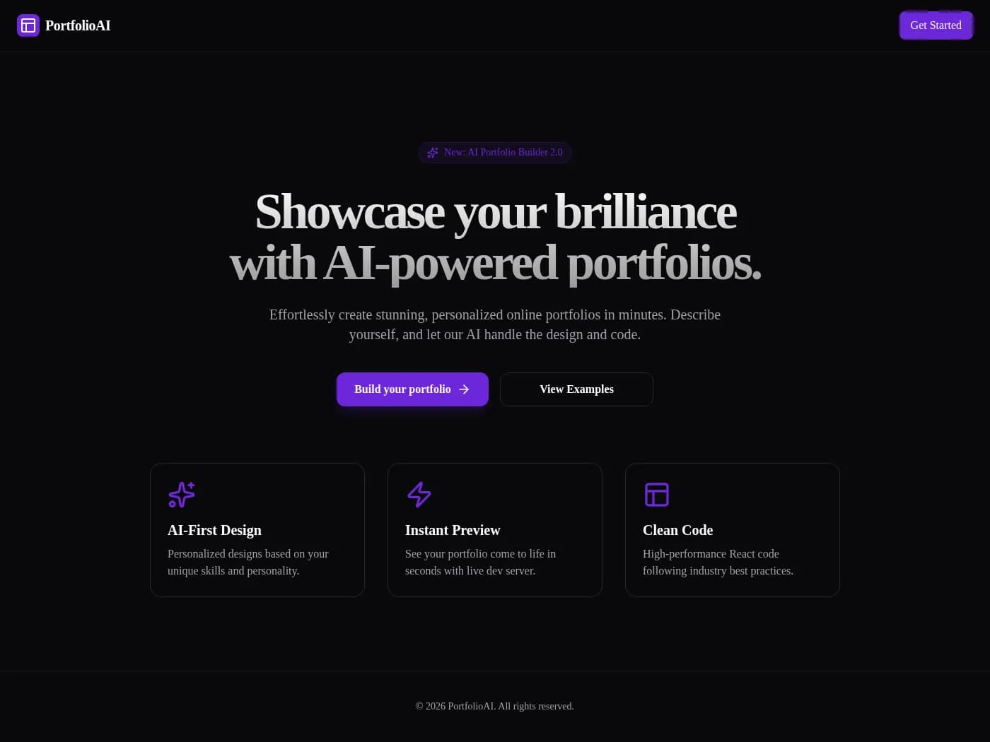 AI Portfolio Builder