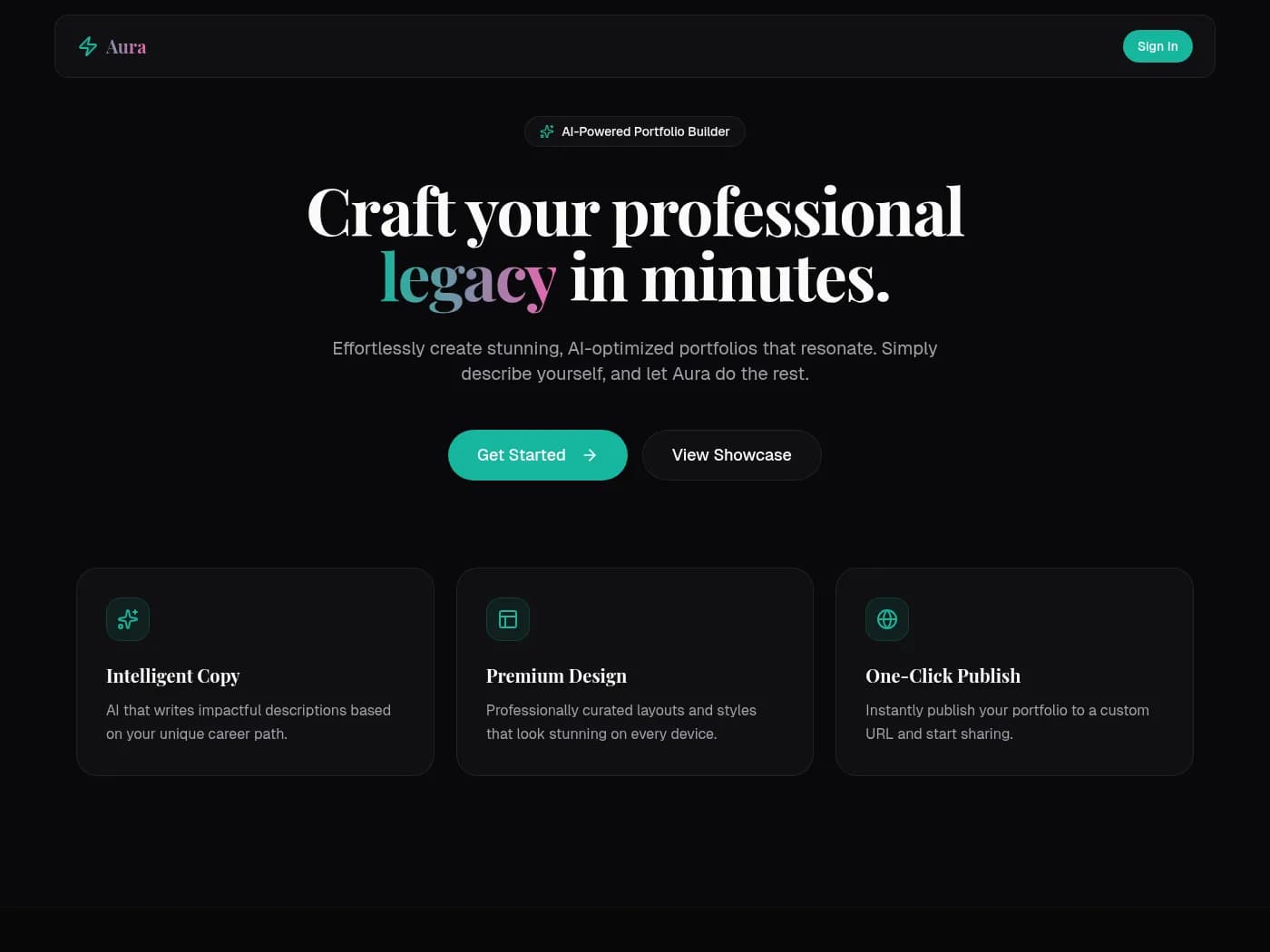 AI Portfolio Builder