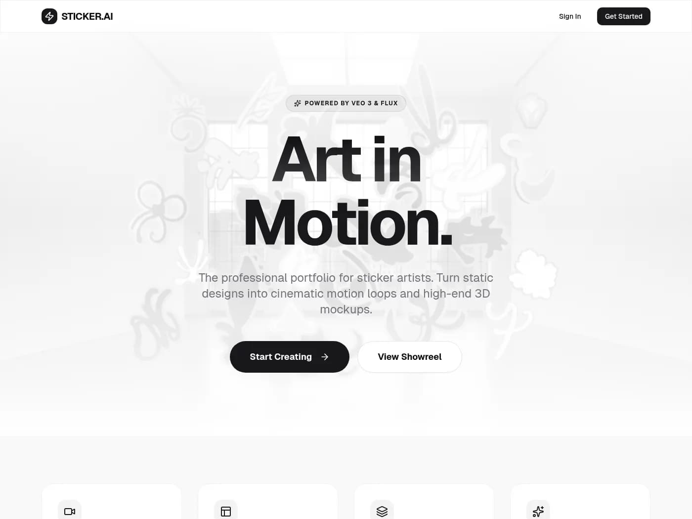 Sticker Video Portfolio AI