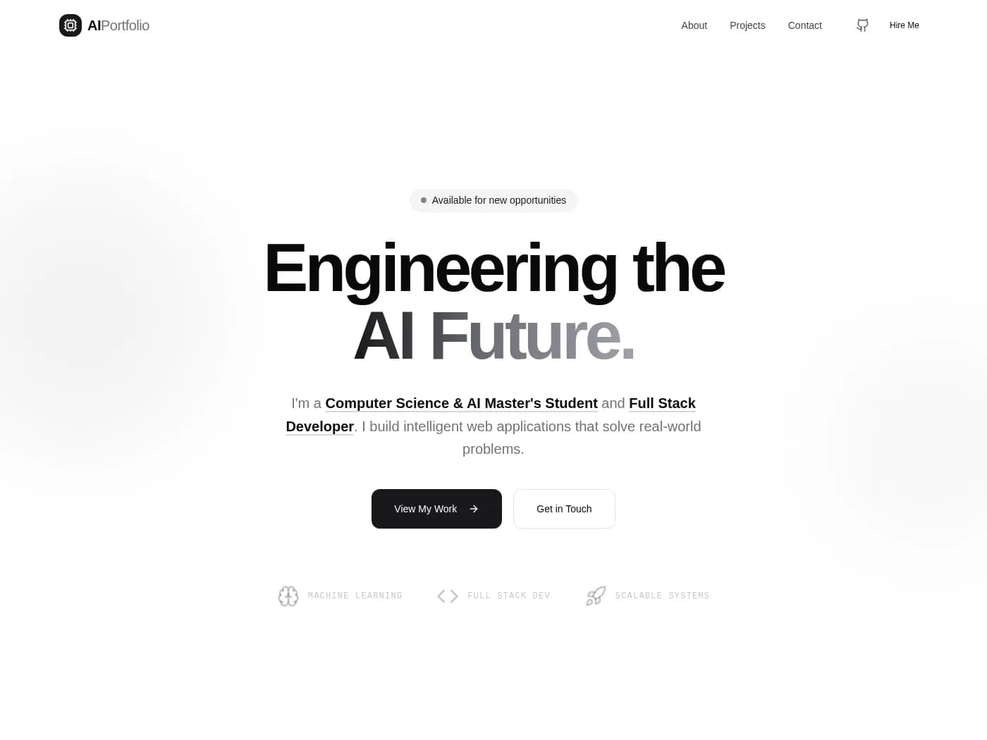 AI Student Portfolio