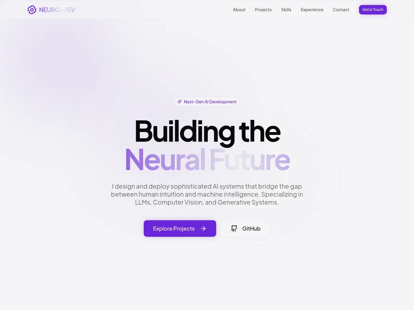 NeuroVision Portfolio