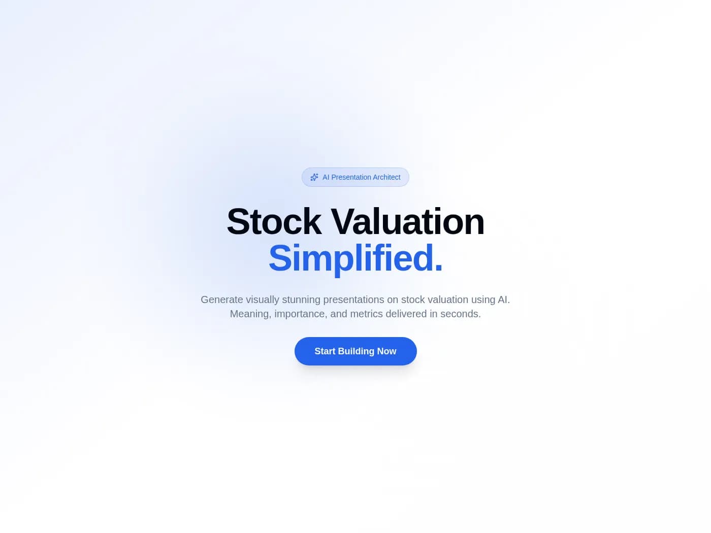 AI Stock Valuation Slides