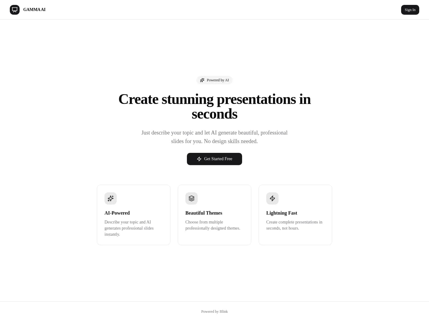 AI Presentation Maker