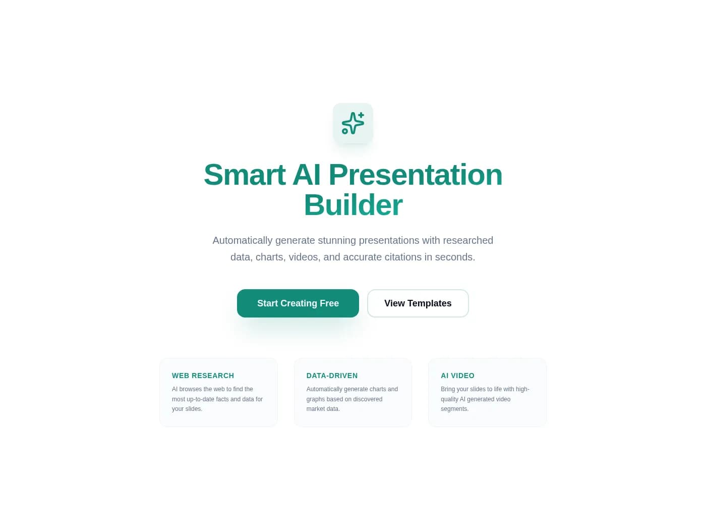 Smart AI Presentation Builder