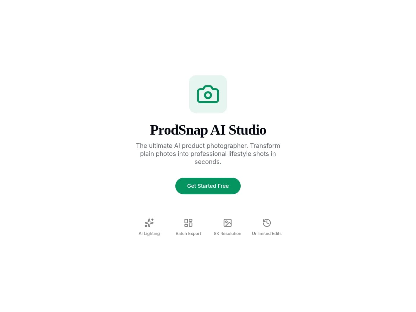 ProdSnap AI Studio
