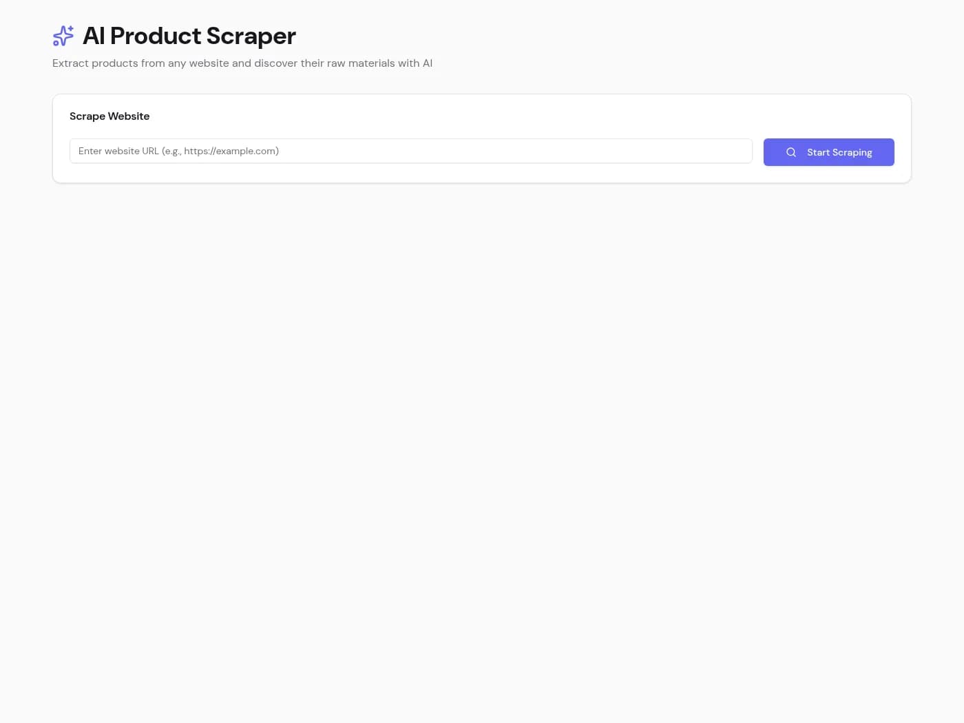 AI Product Scraper