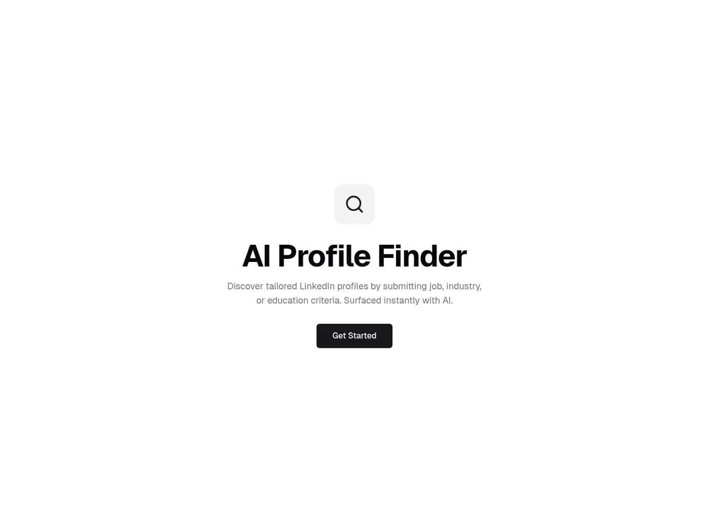 AI Profile Finder