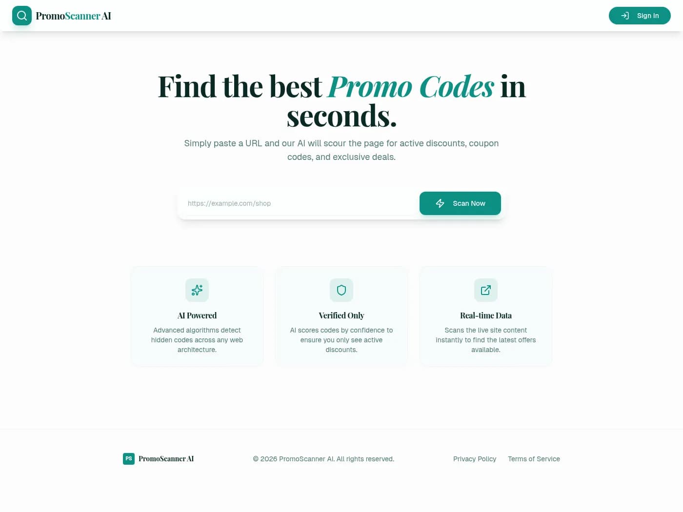 PromoCode Scanner AI