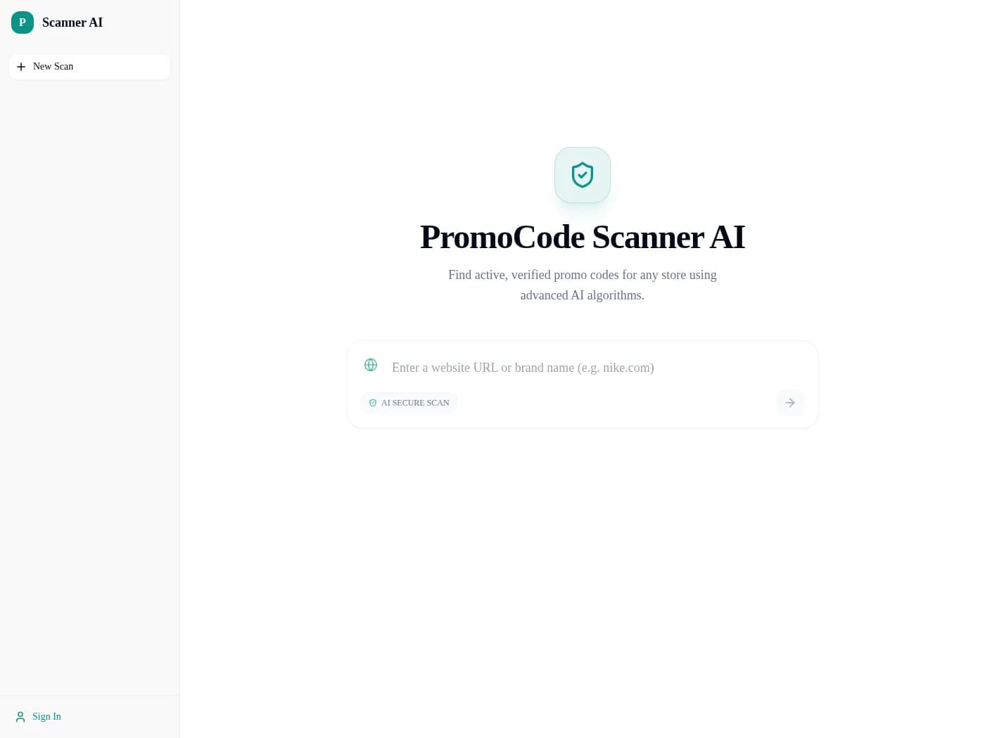 PromoCode Scanner AI
