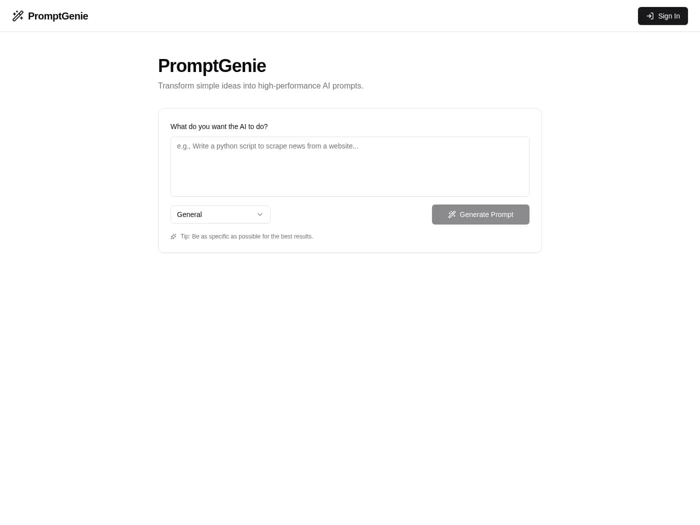 PromptGenie