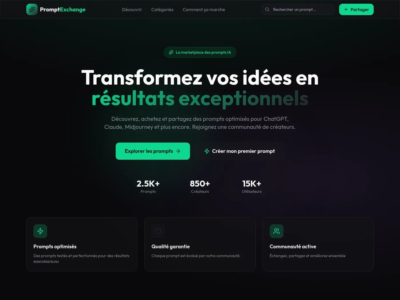 Prompt Exchange Hub