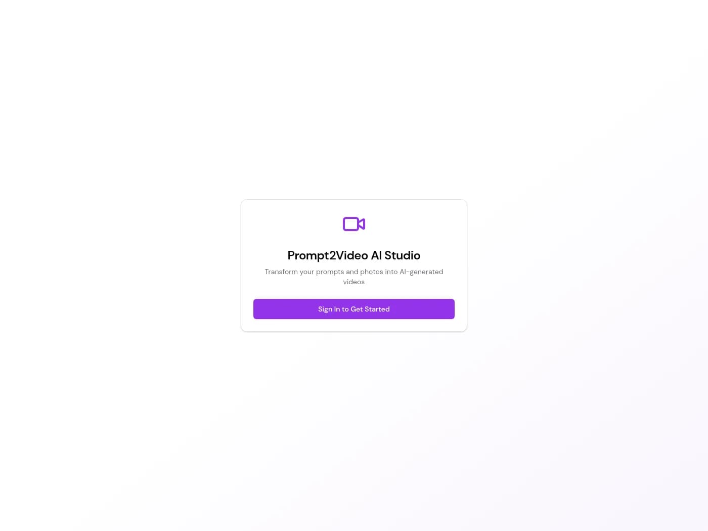 Prompt2Video AI Studio