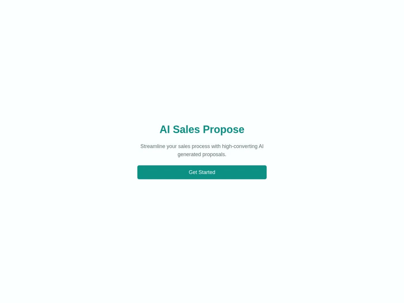 AI Sales Proposal Maker